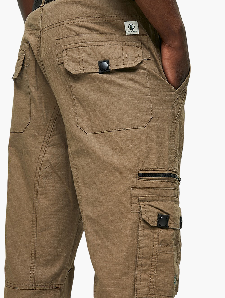 MyRunway | Shop Lark & Crosse Belted Cargo Pants - Taupe for Men from MyRunway.co.za